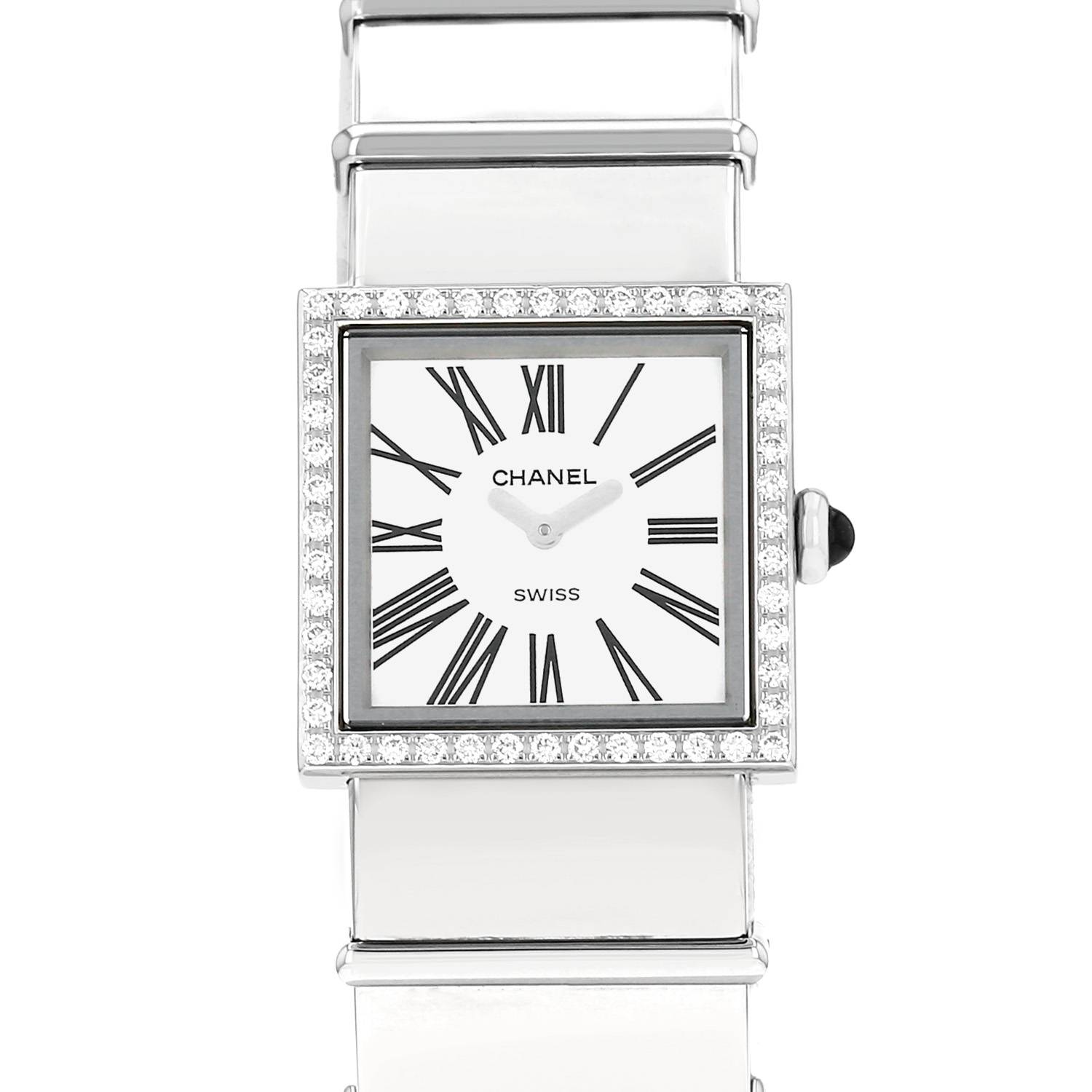 Chanel Mademoiselle in stainless steel Ref: Chanel - H0830 Circa 1990 ...